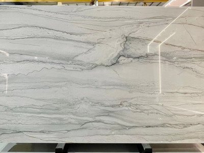 Infinity White Quartzite Kitchen Countertops Slabs Tiles Price - Eonyx ...