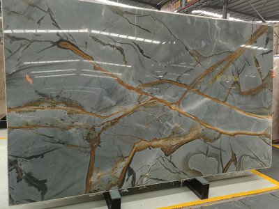 Illusion Blue Quartzite Kitchen Countertops Slabs Tiles Price - Eonyx ...