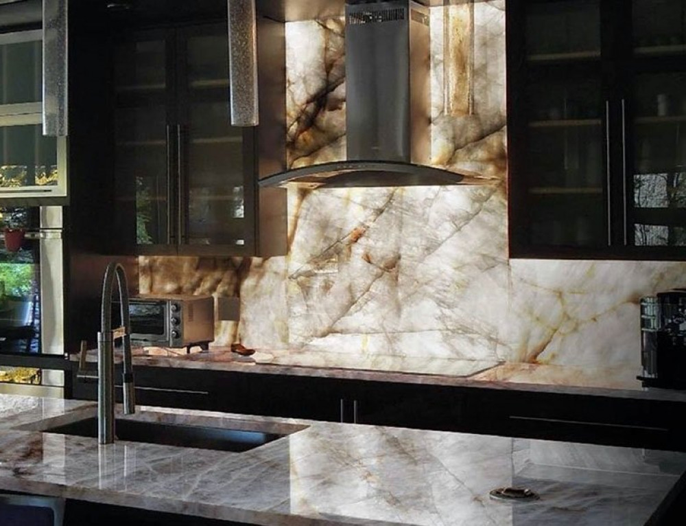 Cristallo Extra Quartzite Kitchen Countertops Slabs Tiles Price - Eonyx ...